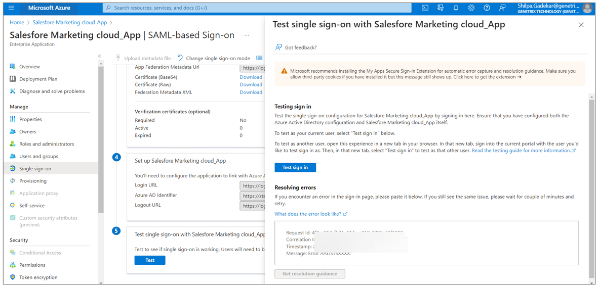 Implementing Azure SSO with Salesforce Marketing Cloud - Genetrix